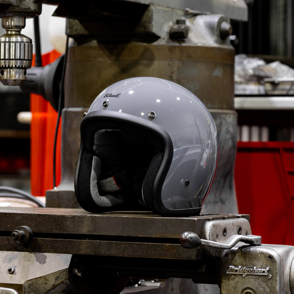 Casco Biltwell Bonanza – Gloss Storm Grey – Motocraft.pe